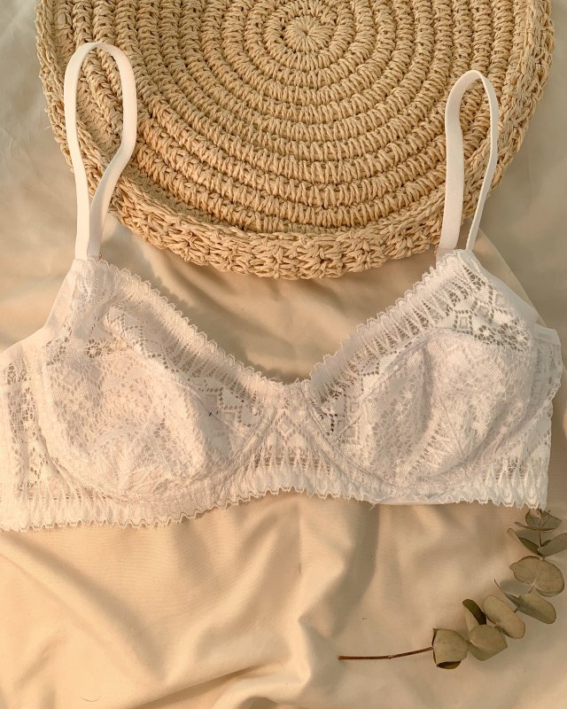 Corpiño Bali Sin Taza Blanco - VALENCE LINGERIE tu tienda On-line.