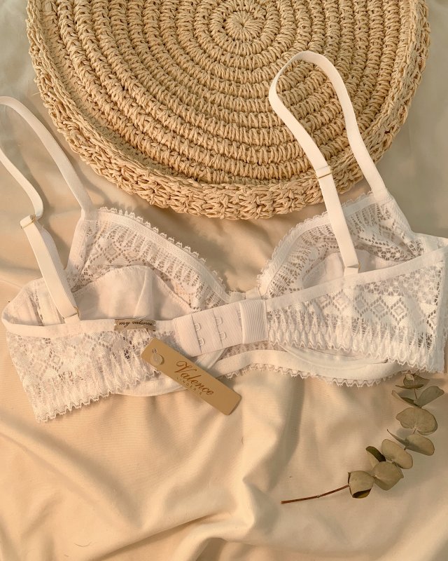 Corpiño Bali Sin Taza Blanco - VALENCE LINGERIE tu tienda On-line.